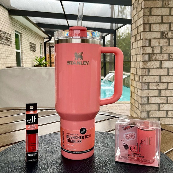 Stanley | Makeup | Stanley X Elf Coral Fixation 4oz Tumbler Lip Oil ...